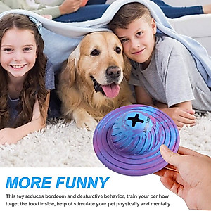 SUPCHON Interactive Dog Toys, Dog Puzzle Toys for Large Medium Dogs 100% Natural Rubber Dog Treat Dispensing Balls