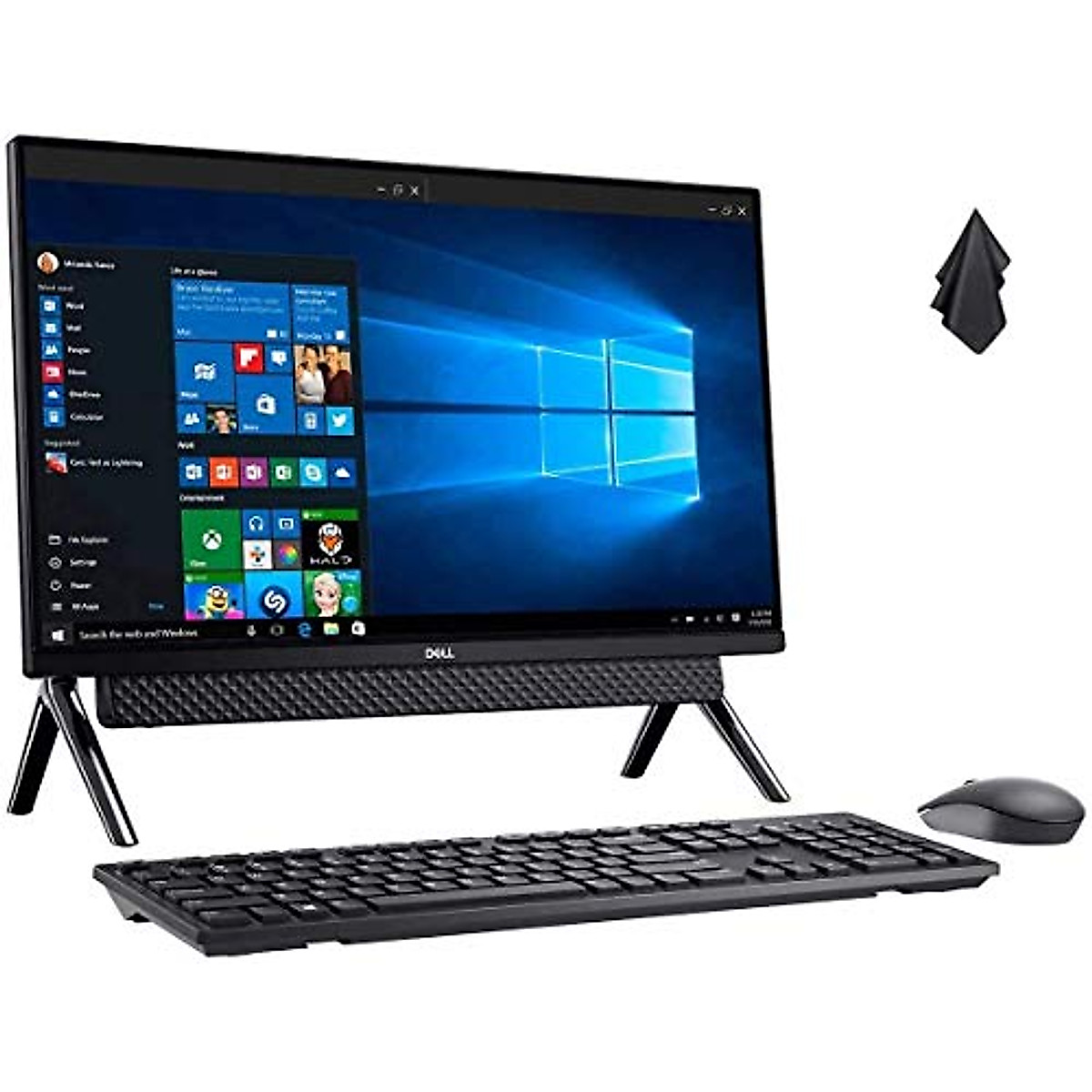 2021_Latest_Dell Inspiron 27" FHD Touch Display 7000 7790 All-in-One Desktop, Intel i5-10210U(Beat i7-8550U), 32GB DDR4 RAM, 1TB SSD + 2TB HDD, WiFi, Webcam, Win10 Home, Black (Renewed)