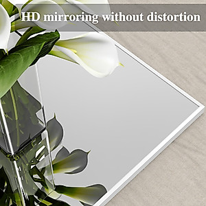 ANYHI Full Length Mirror, 60" x 18" Large Full Body Mirror, Wall Mirror Full Length, Door Mirror Full Length, Gym Mirror for Wall, Standing Floor Mirror, Long Mirror for Living Room Bedroom (White)