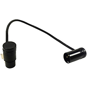 HQRP 2-Pack 3-Pin XLR Female to 3-Pin XLR Male Adjustable-Angle Low-Profile Cables Compatible with Sound Devices 302, 552, 633, 688, 788T Mixer/Recorder