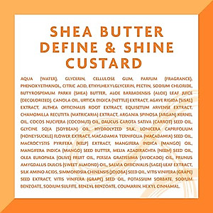Cantu Define & Shine Custard with Shea Butter for Natural Hair, 12 oz (Packaging May Vary)