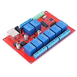 Kadimendium Ethernet Relay Board 8-Channel Network Switch TCP UDP Module Controller Circuit Board LAN Ethernet Electronic kit