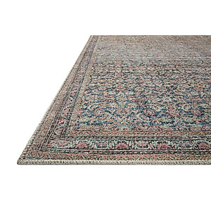 Loloi II Adrian Collection ADR-04 Area Rug 7'-6" x 9'-6" Denim/Multi Rectangular 0.18" Thick