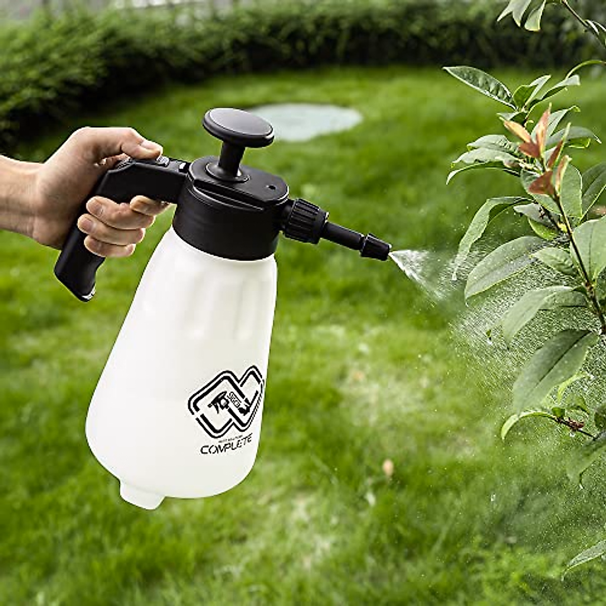 SGCB 2.0L Foaming Pump Sprayer Hand Pressure Car Wash Foam Sprayer Portable Water Sprayer for Car Washing Auto Detailing House Cleaning Lawn Garden Watering 0.5 Gallon Large Capacity