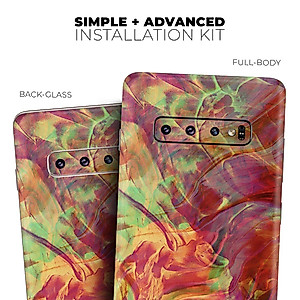 DesignSkinz Liquid Abstract Paint Remix V74 Protective Vinyl Decal Wrap Skin Cover Compatible with The Samsung Galaxy S20 (Screen Trim & Back Glass Skin)
