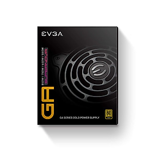 EVGA 220-GA-0750-X1 Super Nova 750 Ga, 80 Plus Gold 750W, Fully Modular, ECO Mode with Dbb Fan, 10 Year Warranty, Compact 150mm Size, Power Supply