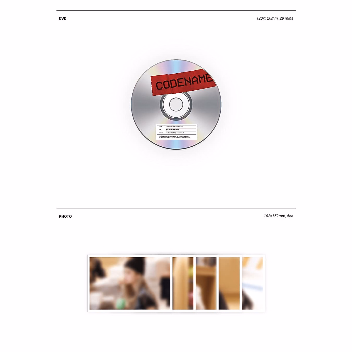 JYP Ent. [DVD] ITZY - Codename : Secret ITZY Behind DVD PHOTOBOOK Package+Extra Photocards Set (KTMCD0882)