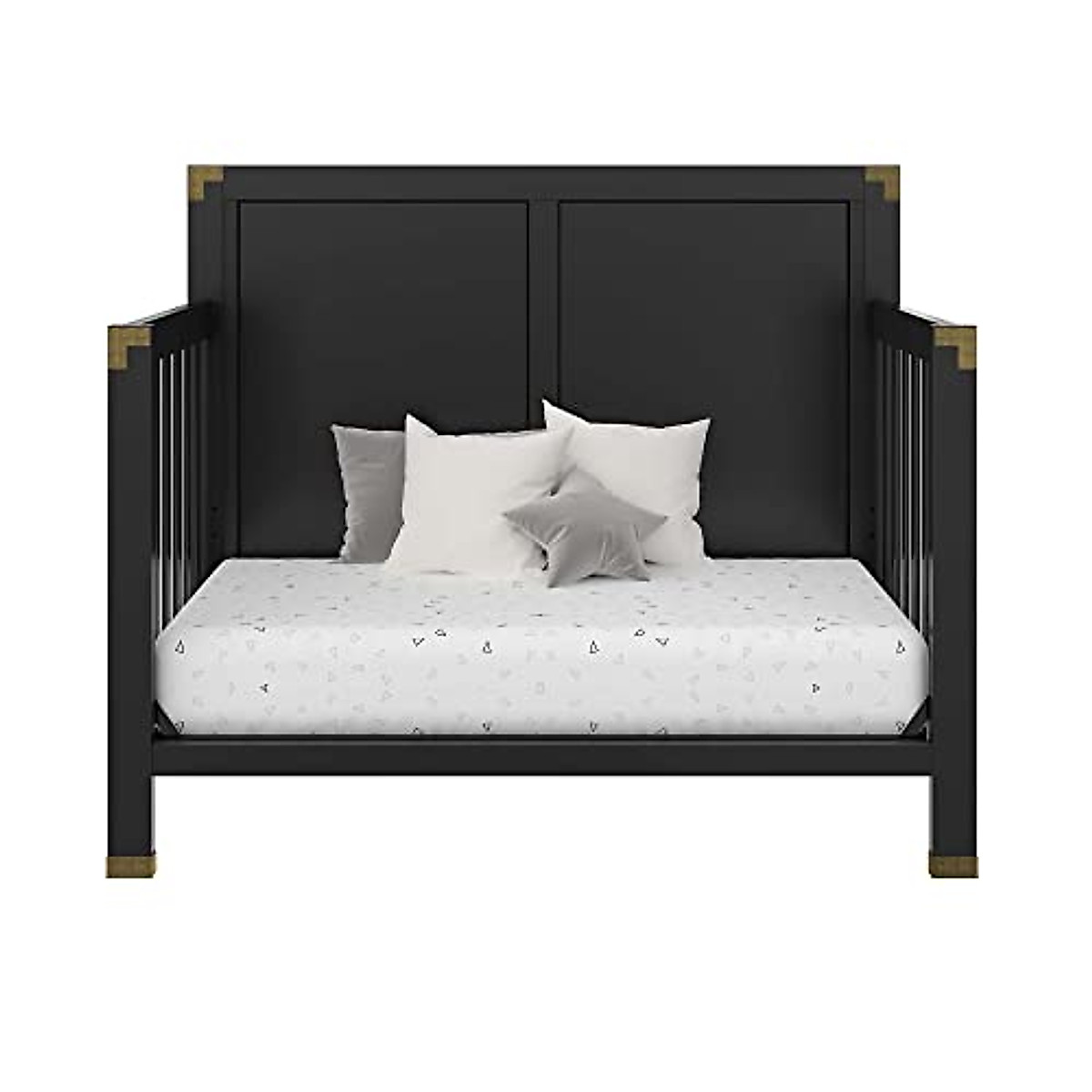 Baby Relax Miles 5-in-1 Convertible Crib, Black