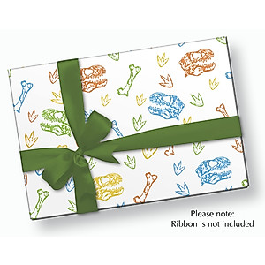 Stesha Party Dinosaur Gift Wrapping Paper Birthday Wrap Folded Flat 30 x 20 Inch (3 Sheets)