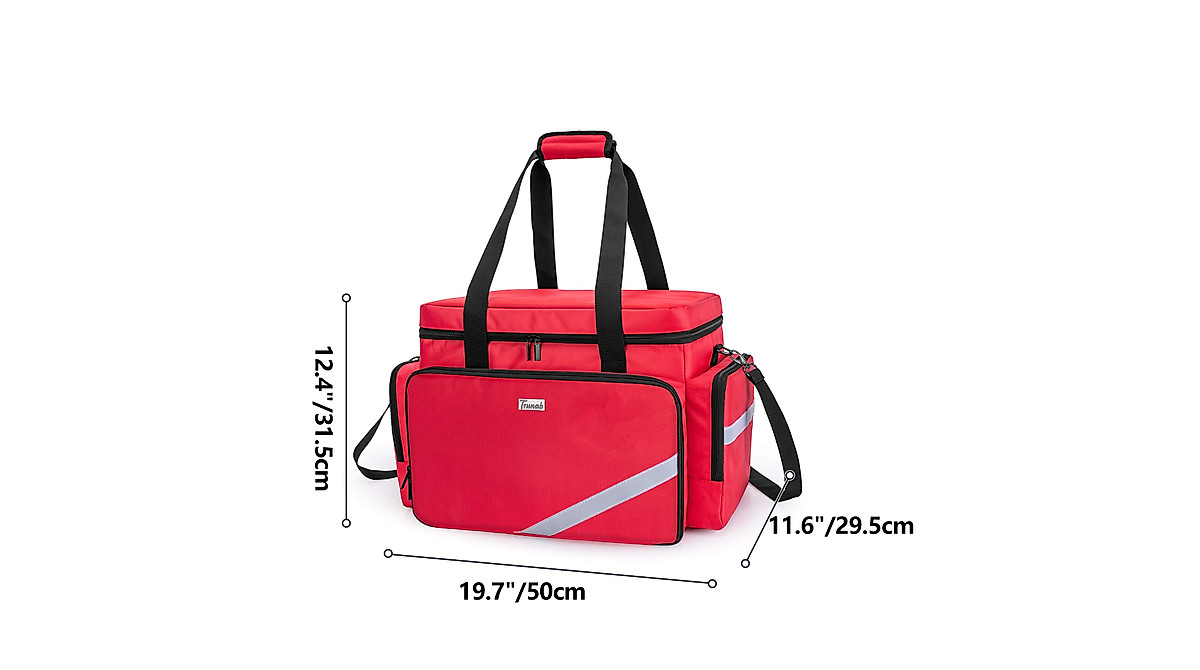 Trunab Red First Aid Bag for EMTs and Paramedics | Emergency Medical ...