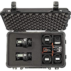 Pelican 1510 Hybrid Case - With TrekPak Dividers and Foam (Black)