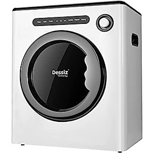 OOTDAY Portable Clothes Dryer Compact Laundry Dryers 850W, Auto-Electronic Control panel, 8.8 lbs Load Volume, Front Load Stainless Steel Tumble for Home, Apartment, Dorms, White