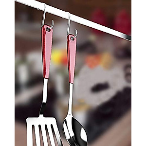Lemonfilter 10 Pack S Shaped Hooks Stainless Steel S Hanging Hooks Heavy-Duty Hangers for Kitchen Bedroom and Office