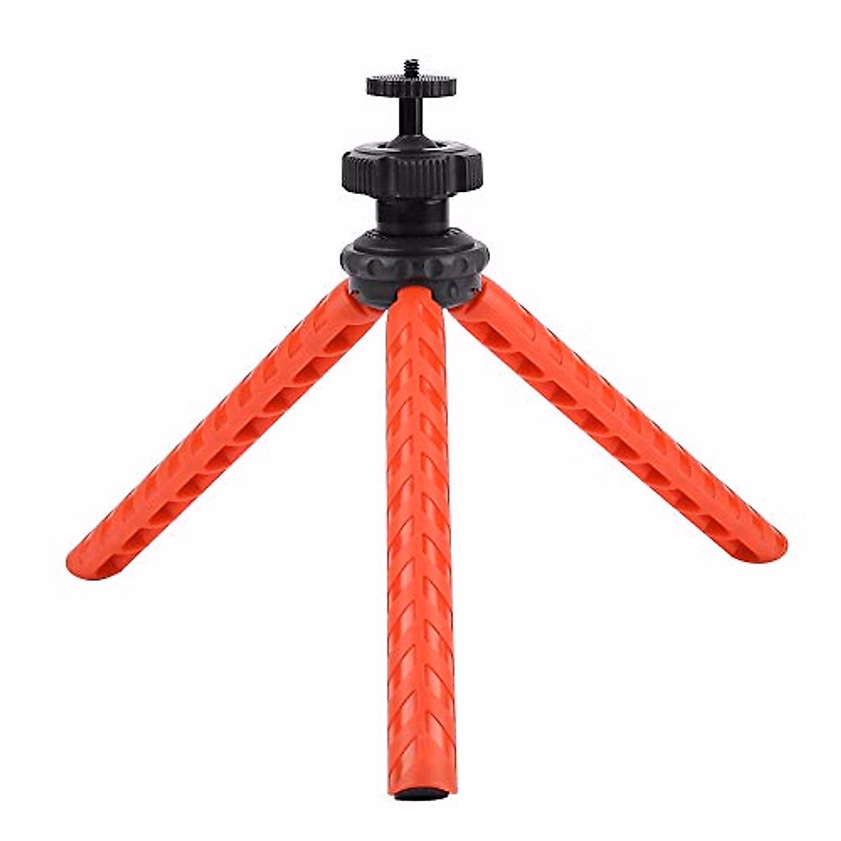 Foldable Tripod, Action Camera Tripod, Portable for Small Size Action Cameras for Mobile Phone Mirrorless Camera Outdoor(red)