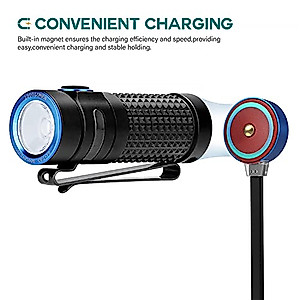 TUSITA MCC3 1A/1.5A/2A Magnetic Charger Compatible with Olight Odin | Odin Mini | PL-Pro | Baton3 | Warrior Mini2 | Perun 2 | Seeker 3 pro|Warrior X3 3S | Baldr Pro R - 50CM