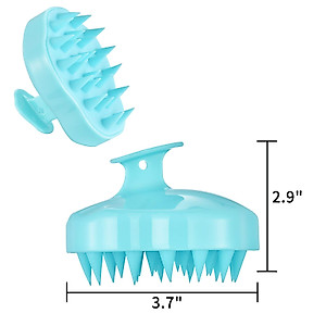 ENCO Scalp Massager,Shampoo Brush,Scalp Massager Shampoo Brush,Scalp Brush,Scalp Scrubber,Scalp Massager Hair Growth,Hair Massager,with Soft Silicone Hair Brush,Suitable for Women, Men, Pets (Green)