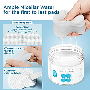 Micellar Water makeup remover wipes - 50 micellar water wipes - Lint Free - Korean Make up Wipes Travel size - Face Cleansing Wipes - Makeup Remover Wipes for Sensitive Skin