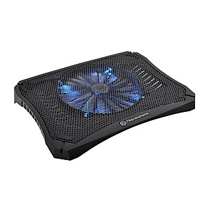 Thermaltake Massive V20 Steel Mesh Panel Single 200mm Blue LED Fan Adjustable Speed Control 10"-17" Laptop Notebook Cooling Pad CL-N004-PL20BL-A