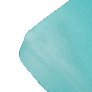 THE BASIC LIVING Extra Soft Microfiber Standard Crib Sheet, Breathable Cool Toddler Mattress Fitted Sheet, 28 x 52 inches Baby Sheet for Boys Girls, Aqua Splash