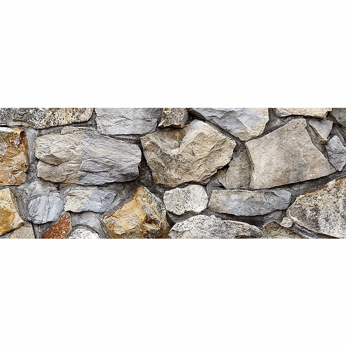 Silver Medley Rock/HD Stone Aquarium Background 21" x 48" / 55 Gallon/Rocky Fish Tank Background