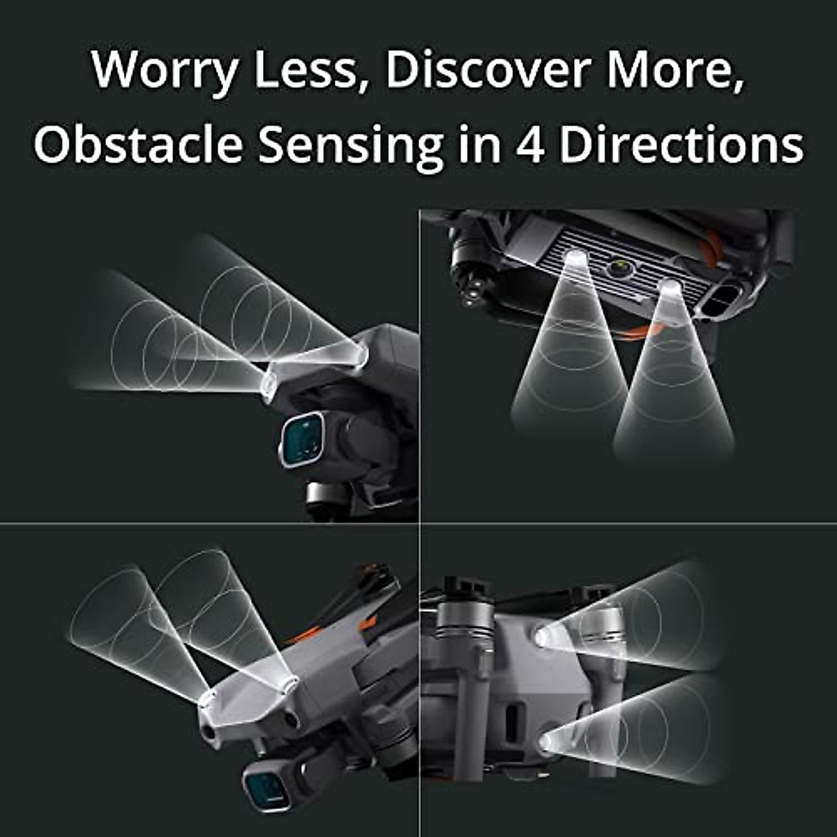 DJI Air 2S, Drone Quadcopter UAV with 3-Axis Gimbal Camera, 5.4K Video, 1-Inch CMOS Sensor, 4 Directions of Obstacle Sensing, 31 Mins Flight Time, 12km 1080p Video Transmission, MasterShots, Gray