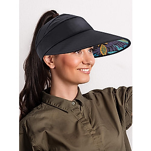 2 Pieces Sun Visor Hats UV Protection Caps Summer Wide Brim Beach Hat for Women Multicoloured