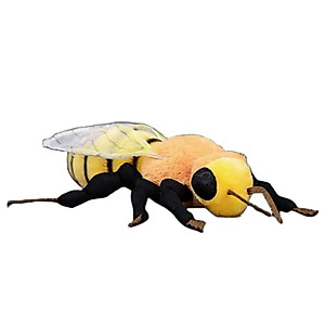 FRANKIEZHOU Realistic Bee Stuffed Animal-10.24",Honey Bee Plush Toy,Soft Bumblebee Toy for Boy,Girl Toys, for Kids,Baby Gift,Home Decor,Hugging Toy