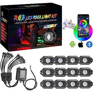Rock Lights Extension Wire, Teochew-LED 9.8FT Extension Cable for RGB Rock Lights 4 & 6 & 8 & 12 Pods Underglow Rock Light Kits Extension Cord Wheel Well Lights Extension Cable Wire