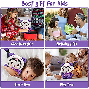 GRUSEMI 9 Inch Anime Kawaii Plush Toys, Cute Anime Stuffed Animal Pillow Doll Soft Cartoon Room Decor Toy Birthday Party Favor Gifts for Children Girls Fans