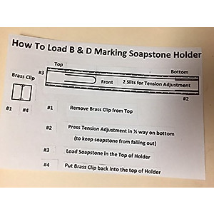 2 Brass Holders (BH-2) for Thin and Medium Marking Soapstone (Universal 1/32" & 1/16")