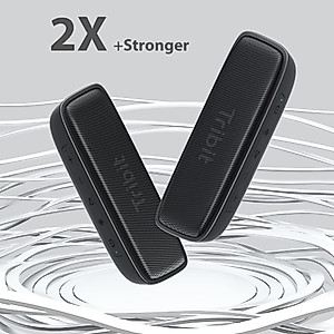 Tribit IPX7 Waterproof Bluetooth Speaker Ultra-Portable 12W Loud HD Sound Bluetooth 5.0 TWS Pairing, 10H Playtime, USB-C Charging, 100ft Range Perfect for Shower Pool Beach Travel, XSound Surf