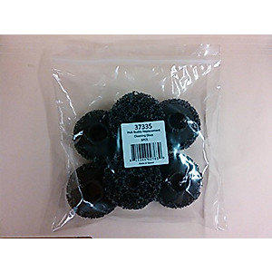 AME Intl 2" Hub Buddy Replacement Pad, 6 Pack, Black, 37335