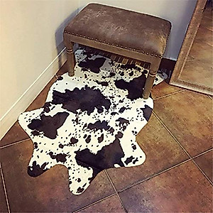 MustMat Cute Cow Print Rug Fun Faux Cowhide Area Rug Nice for Decorating Kids Room 29.5" W x 43.3" L