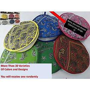 Tortilla Warmer Microwave Safe / Microwaveable Container Round 8in With Bandana-like desing, two layers, this container will keep your tortillas warm/ Mexican Tortillas Warmer
