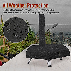 Carry Cover for Ooni Karu 16 inch Pizza Oven, iCOVER Heavy Duty Portable Outdoor Pizza Oven Cover for Ooni Karu 16 Multi-Fuel Waterproof Backyard Pizza Oven Accessories