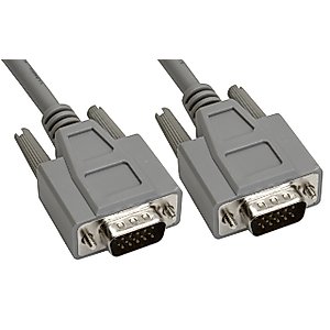 Amphenol CS-DSDHD15MM0-025 15-Pin HD15 Deluxe D-Sub Cable, Shielded, Male/Female, 25', Gray