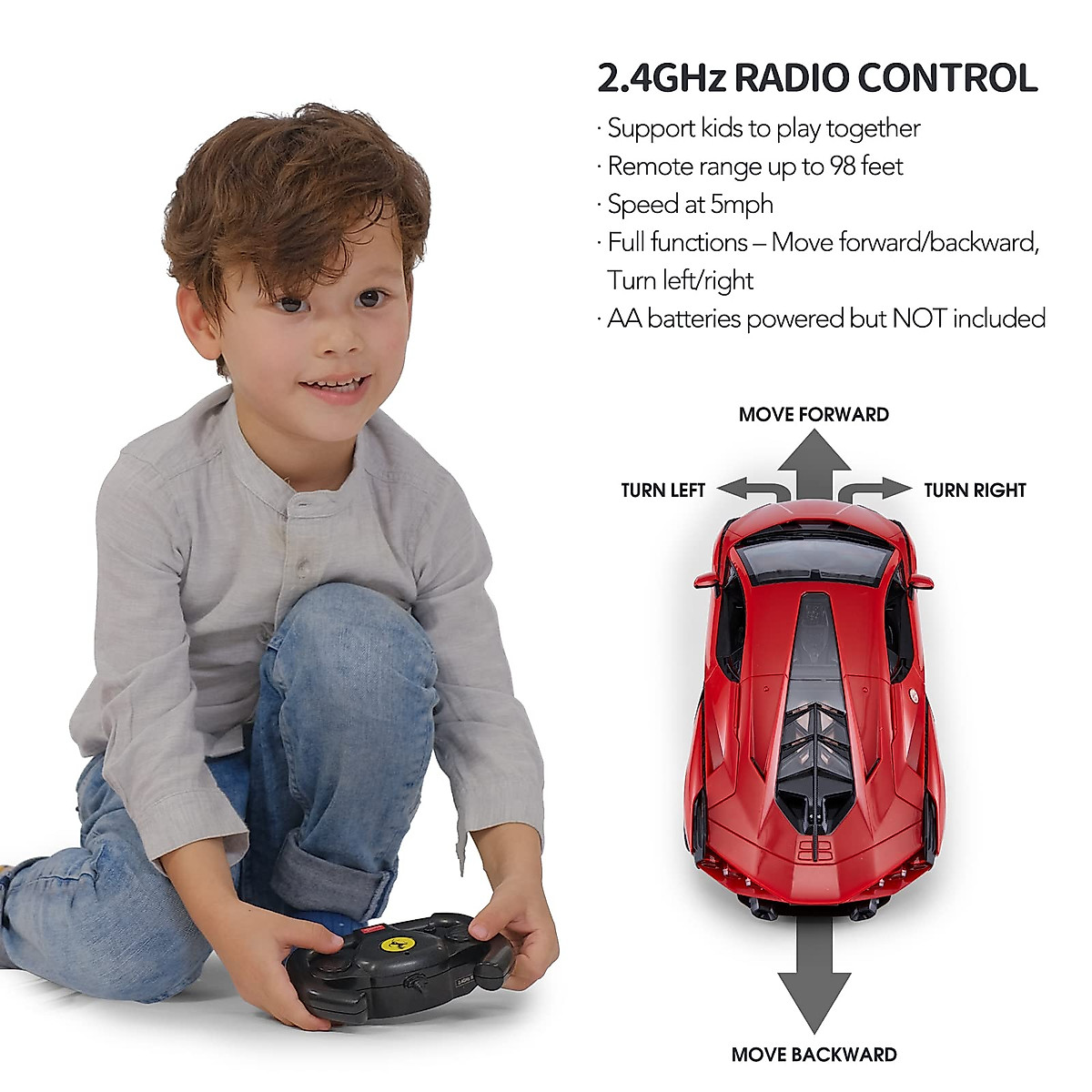 RASTAR RC Car Lamborghini Sián FKP 37 1/14 Remote Control Car, Lamborghini Toy Rc Car for Kids Boys6-12 - RED