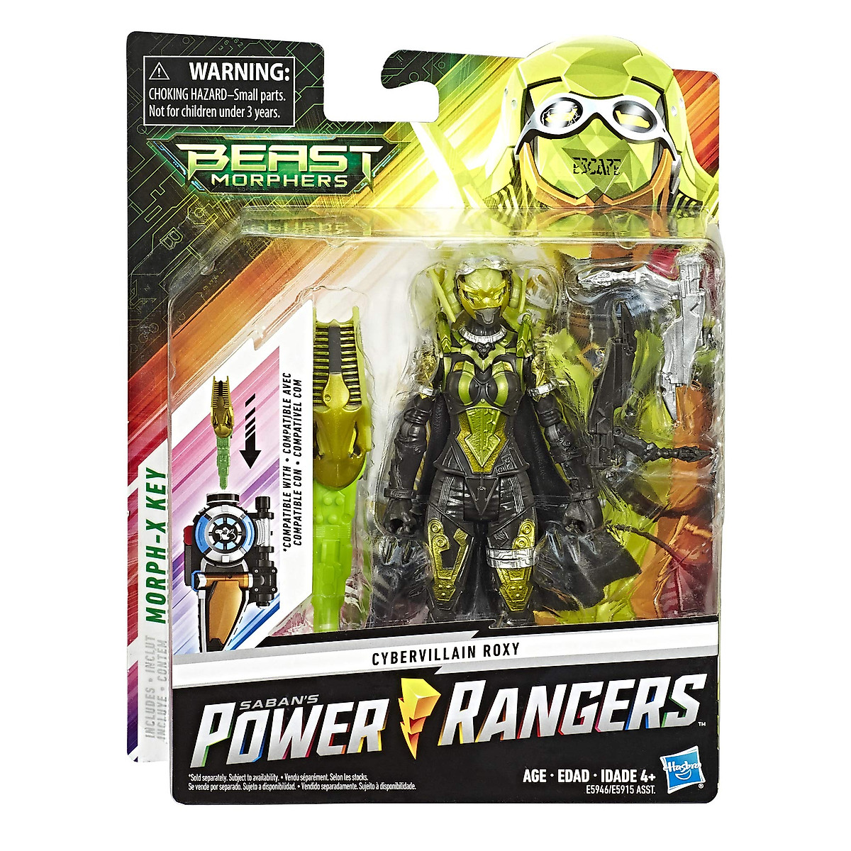 Power Rangers Beast Morphers Cybervillain Roxy 6-inch Action Figure Toy Inspired by The TV Show
