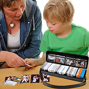 Large 1500+Baseball Card Holder Storage Case Compatible with Topps Baseball Sport Cards, Football Card, Also for C.A.H, PM TCG, Phase 10 Cards Game (Bag Only)