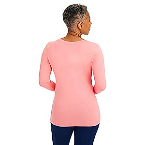 Healing Hands Under Scrubs for Women Long Sleeve Knits Women’s Medical Scrub Tee 5047 Melissa Underscrubs Nectar XXS