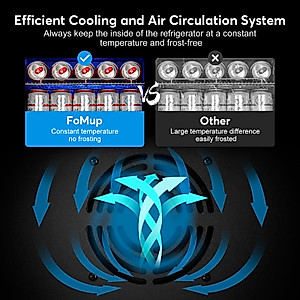 Beverage Refrigerator 17 inch Wide - 126 Can Beverage Cooler with Glass Door | Counter-Top/Freestanding Mini Beverage Beer Fridge | Temperature Memory | Invisible Door | Perfect for Soda,Beer