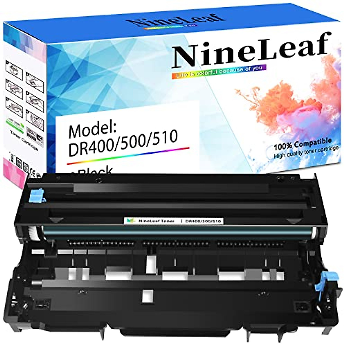 NineLeaf 1 Pack Compatible Drum Unit Replacement for Brother DR510 DR-510 to use in HL-5100 HL-5130 HL-5140 HL-5150DLT HL-5170DNL MFC-8220 MFC-8440 MFC-8640 Printer