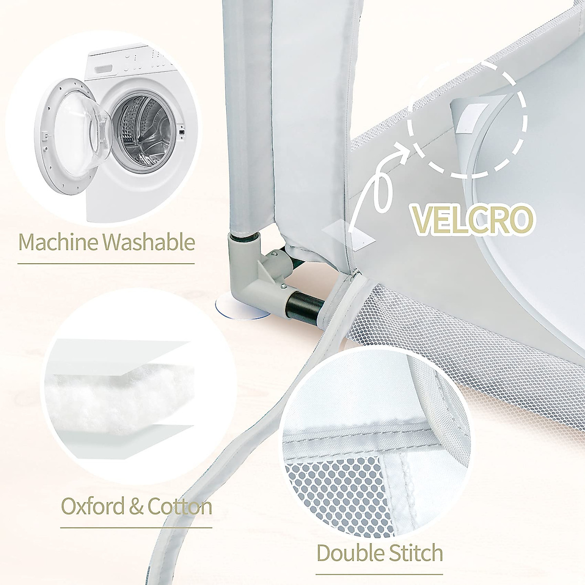 Extra Large Baby Playpen with Mat Included 70x60, Play Pens and Play Yard for Babies and Toddlers