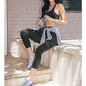 FULLSOFT 3 Pack Capri Leggings for Women with Pockets High Waisted Black Workout Yoga Pants (1-3 Pack Capri Black,Black,Black(with Pockets), 2X-Large-3X-Large)