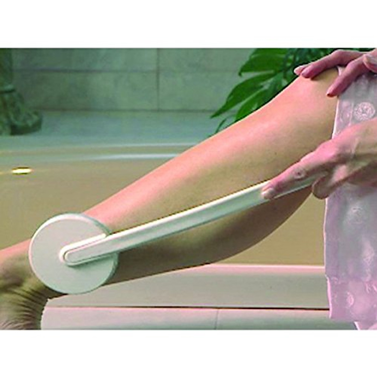 BodyHealt Lotion Applicator and Massager – Handheld Self Lotion Applicator for Back, Foot Lotion, Shower Gel, Tanning, Skin Cream & Sunscreen Lotion. Long Shower Bath Brush, Easily Roll-On Dispenser