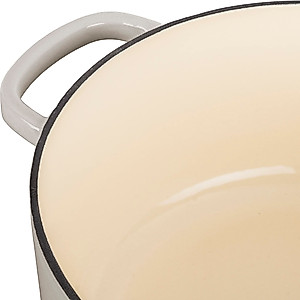 BALLARINI Bellamonte Cast Iron 7.6-qt Round Dutch Oven - Crema White