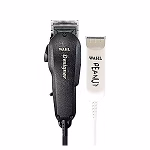 Wahl Professional - All-Star Combo with Designer Hair Clipper and Peanut Trimmer for Professional Barbers and Stylists - Model 8331