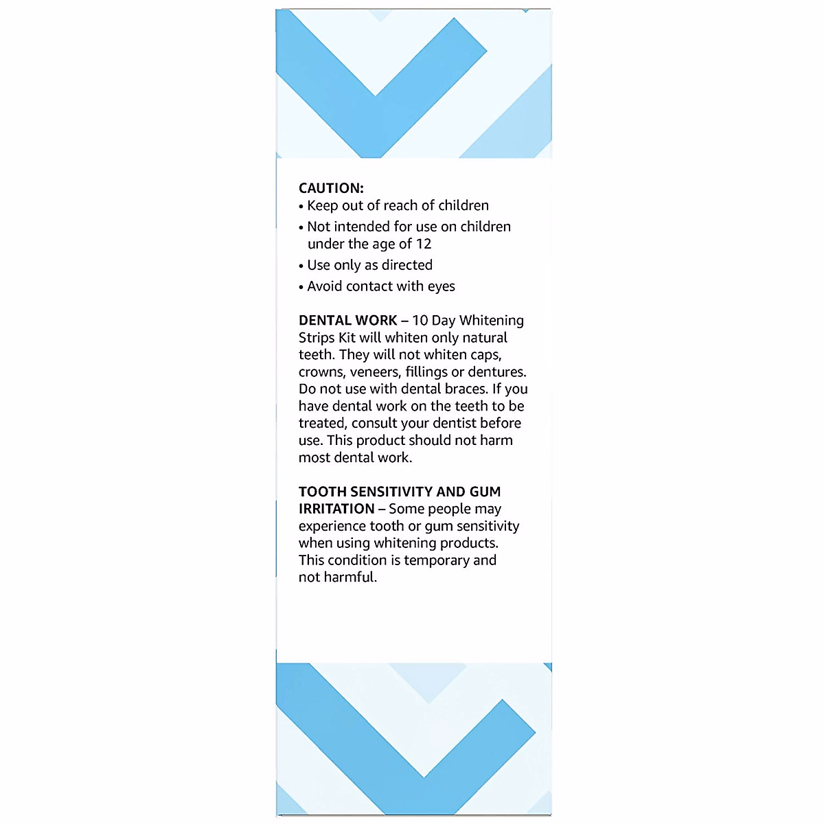 Amazon Brand - Solimo 10 Day Teeth Whitening Strips Kit, 10 Treatments