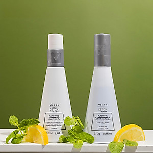 YBERA PARIS Professional Detox Healthy DUO | Refreshing Care for Oily | Prevent Hair Loss | Stimulate Growth & Improve Damaged Hair | Shampoo 8.4 Oz & Conditioner 8.8 Oz