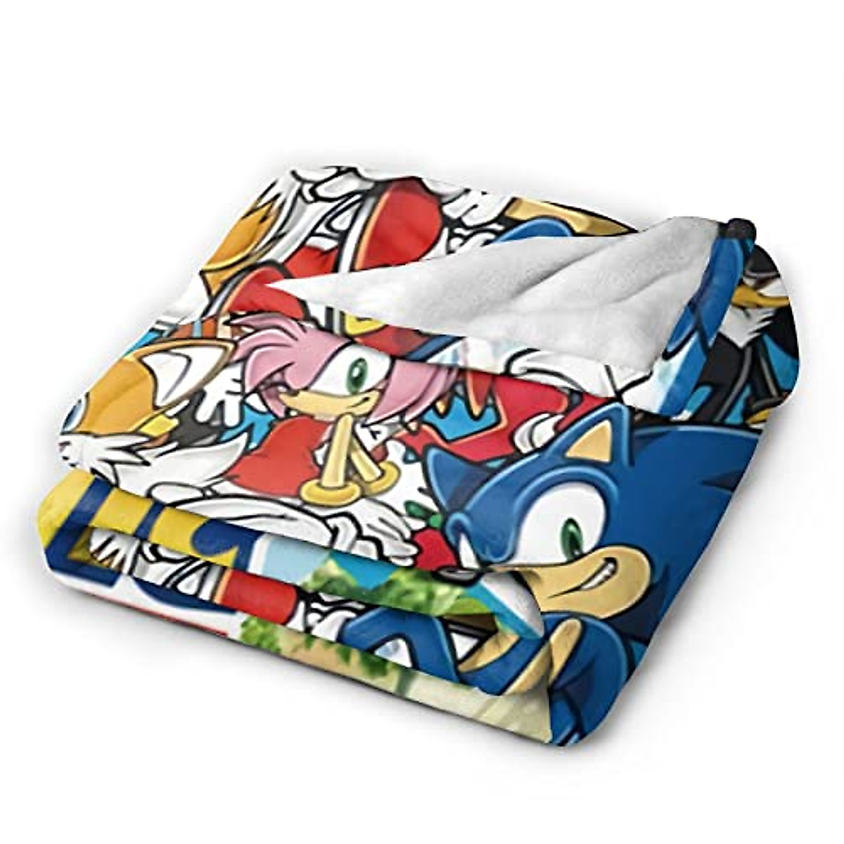 HUJIAN Cartoon Blanket Ultra-Soft Throw Blanket Air Conditioner Blanket Micro Fleece Blanket Light Weight Blanket for Bed Couch Living Room 50''X40''